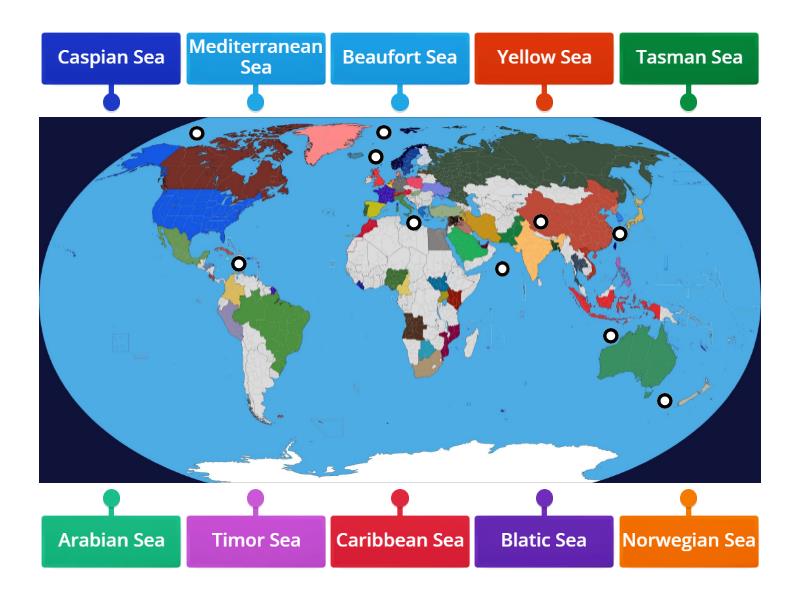 Seas - Labelled diagram
