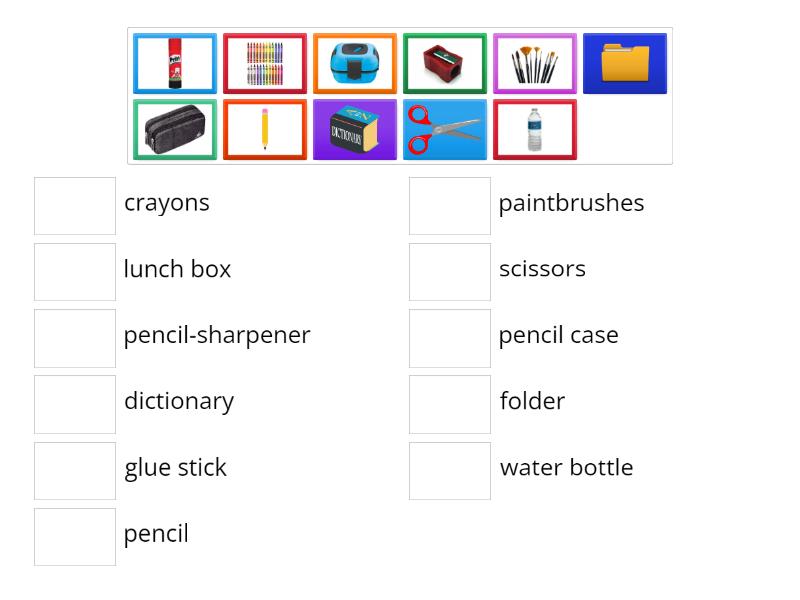 School Objects - Match up
