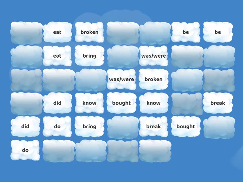 irregular verbs - Matching pairs
