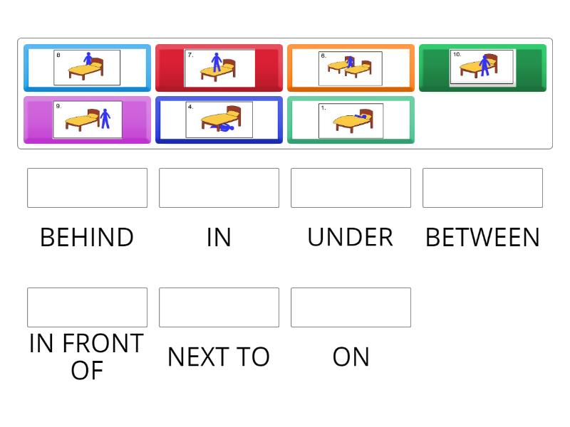 Prepositions of Place - Match up