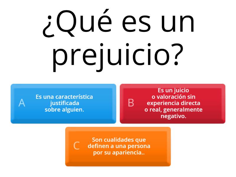 Prejuicios - Quiz