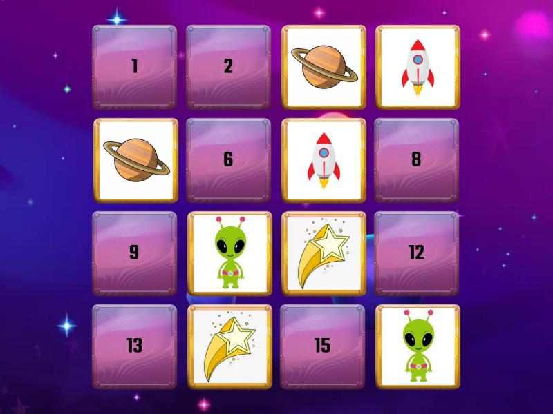 Memory game Universe - Parejas