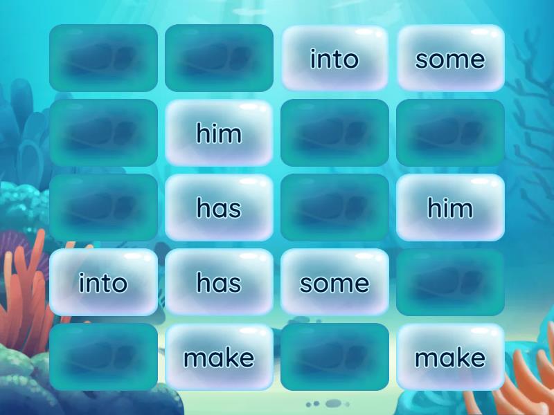 61-70 Sight Words - Matching pairs