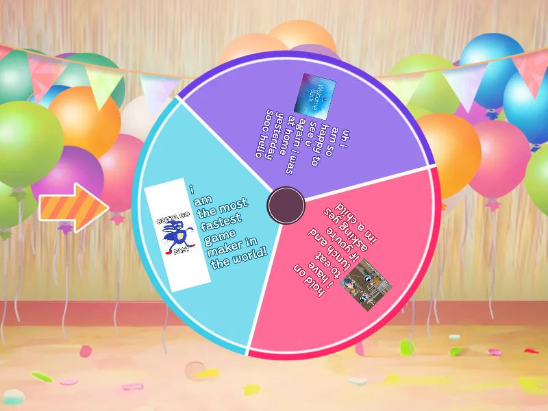 welcome back gamers - Random wheel