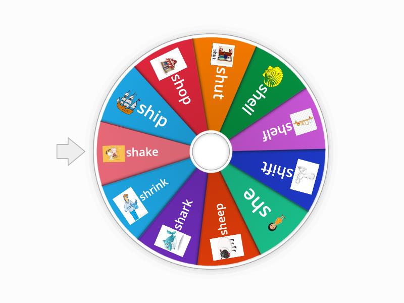 sh words - Random wheel
