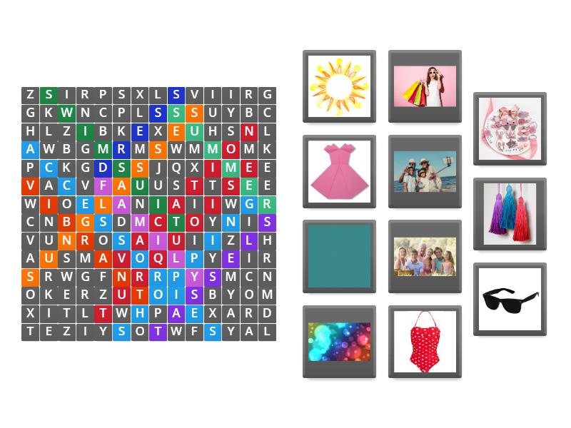 word search with words from the text - Wordsearch