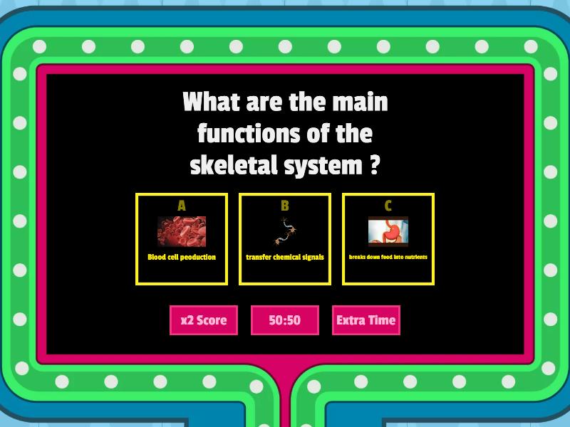 Muscular and skeletal system activity - Game show de TV