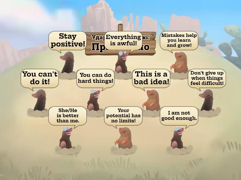 Hunt positive moles! - Whack-a-mole