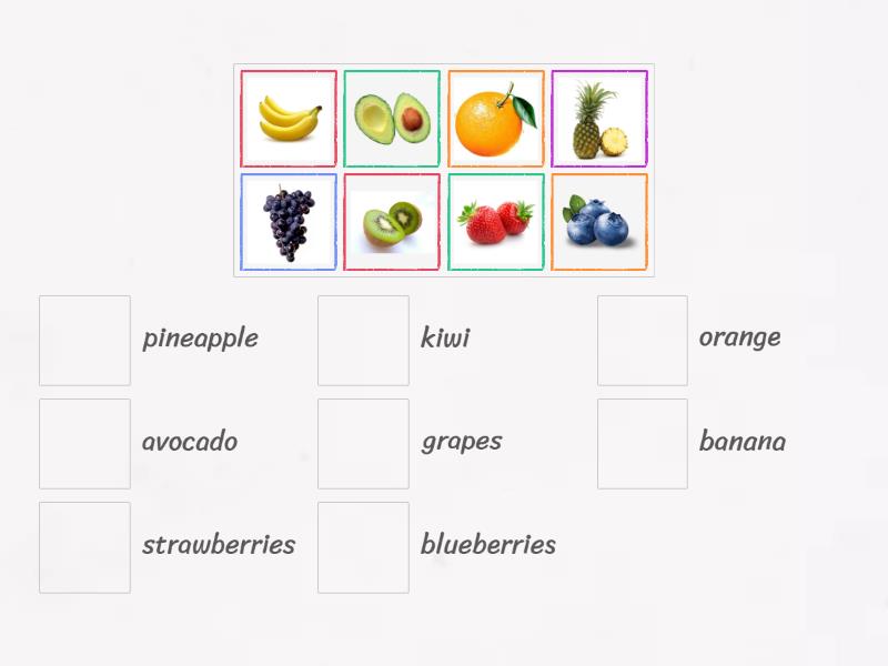 FRUITS - Match up