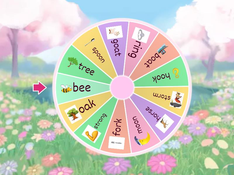 phonics - Spin the wheel