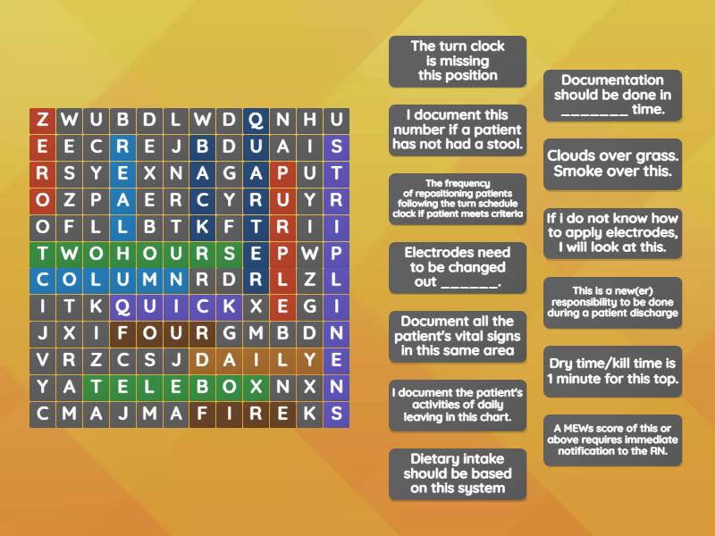CNA Flyer Review - Wordsearch