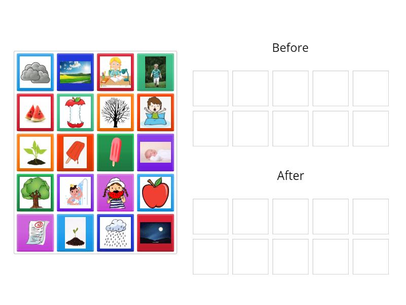 Before and After - Group sort
