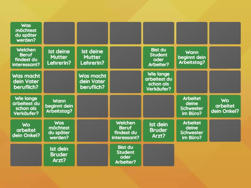 Berufe - Matching pairs