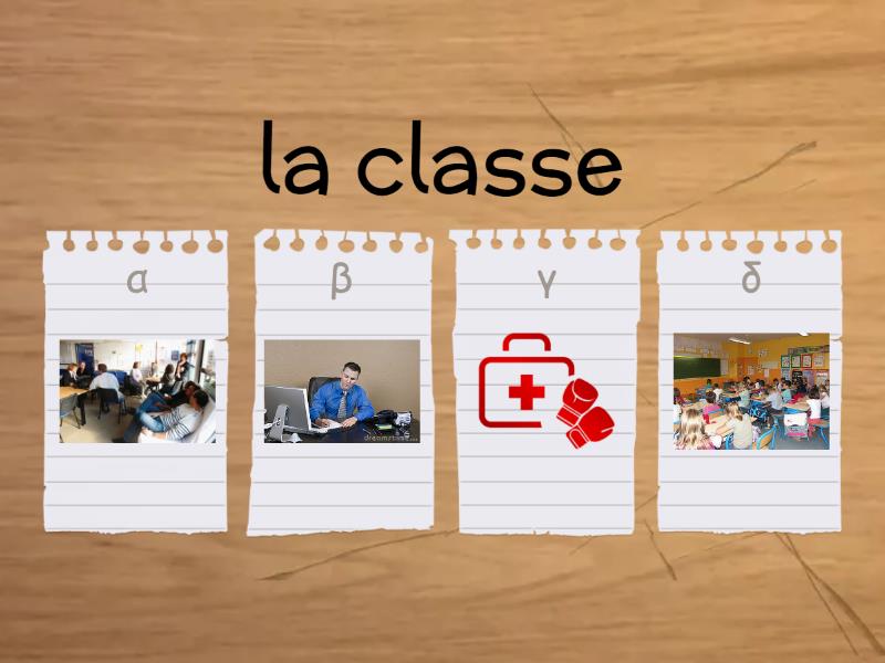 Les lieux dans une école - Quiz