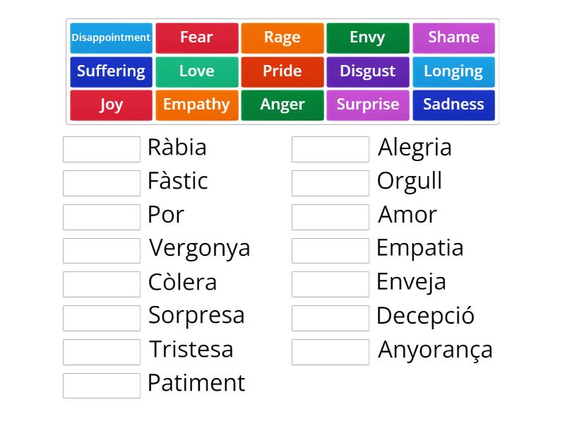 Emotions - Match up