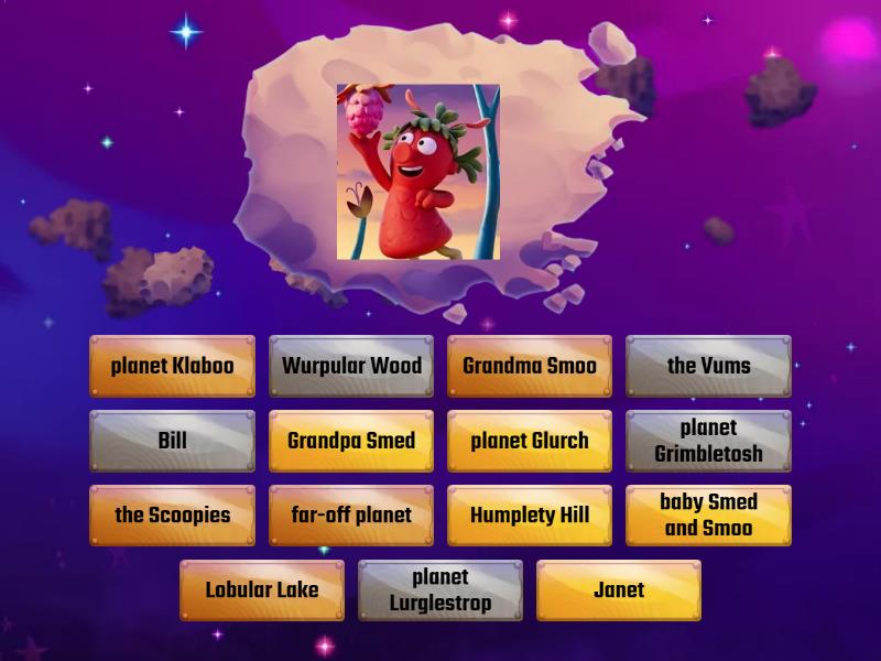 Smeds and smoos characters and proper names - Find the match