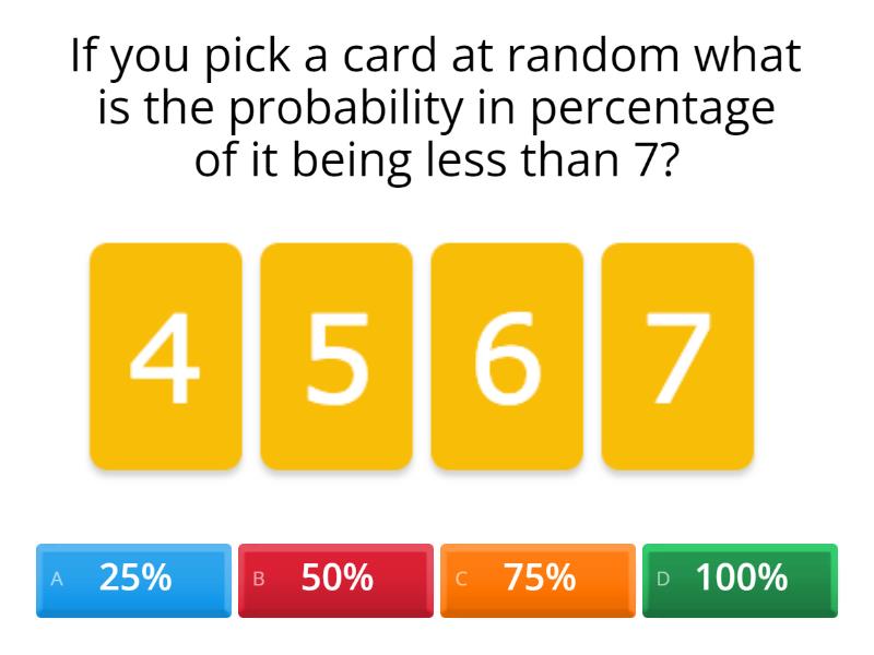 Probability Warm Up - Quiz