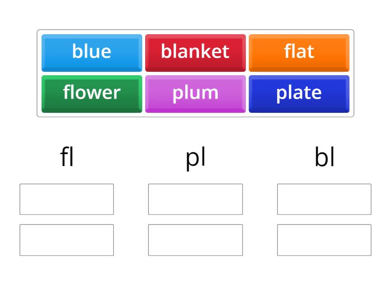 fl, pl, bl - Group sort