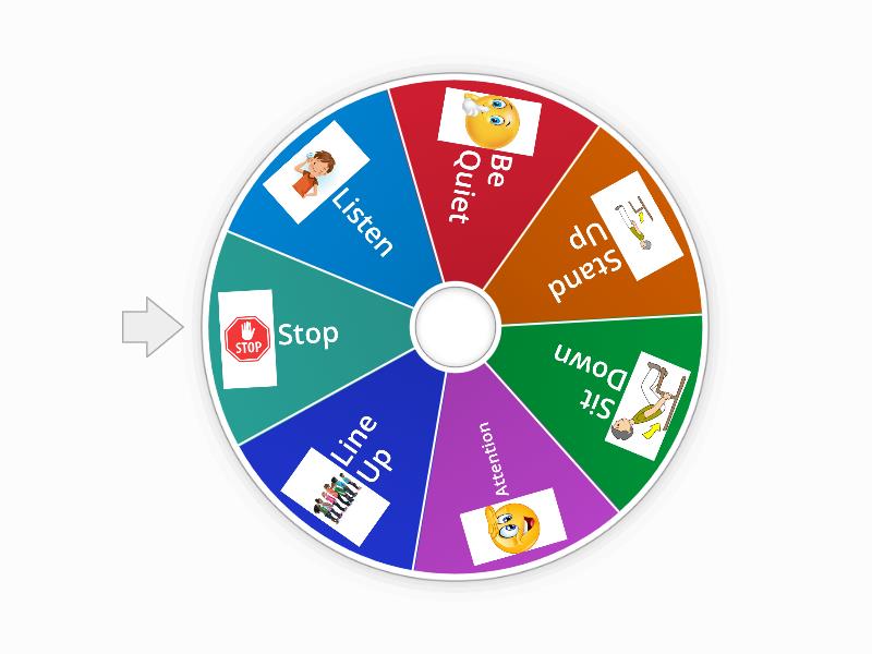 Preschool Commands - Spin the wheel