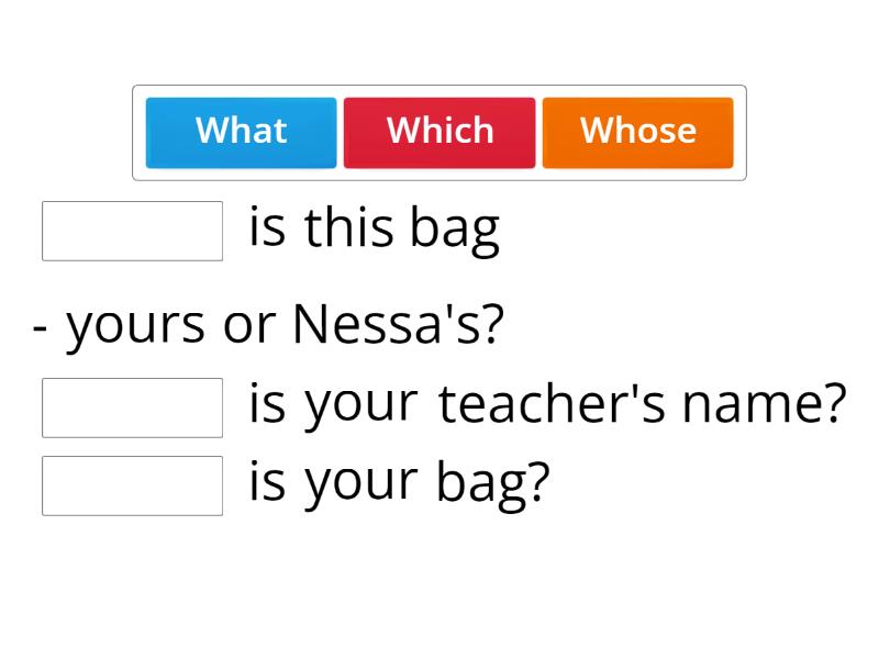 Wh-questions - Complete the sentence