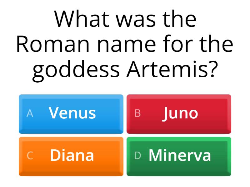 roman and greek gods - Quiz