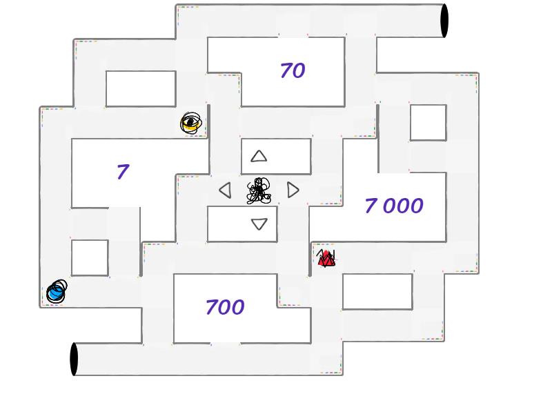 Place Value and Value - Maze chase