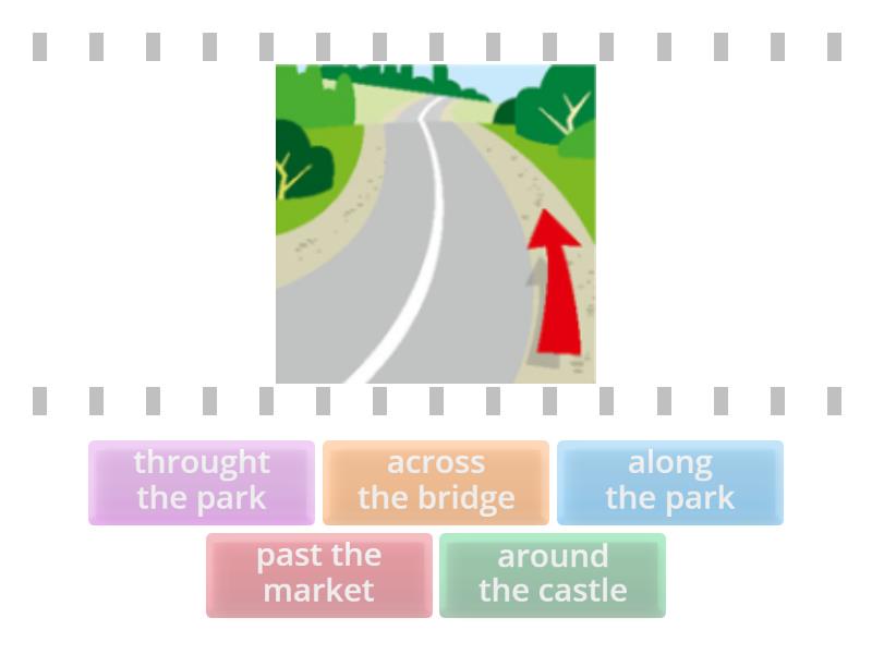 Prepositions of movement drilling - along, past, across, around ...