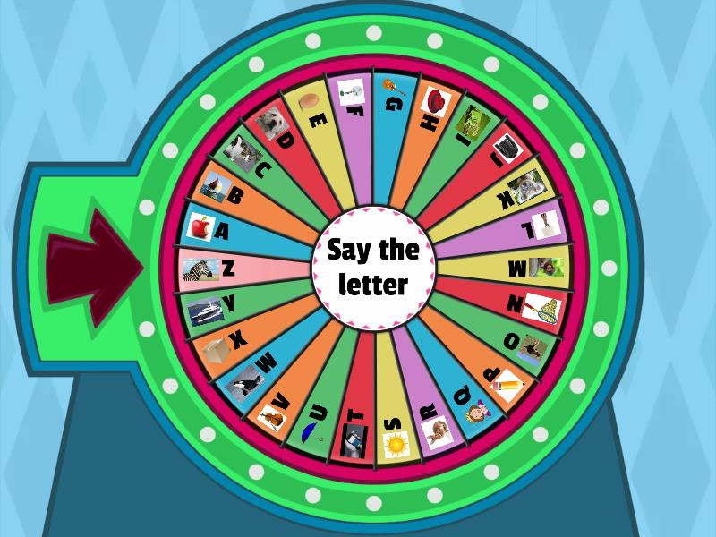 The alphabet - Spin the wheel