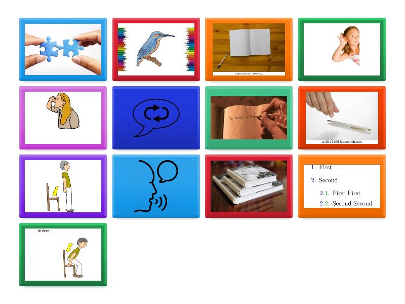 Classroom actions online - Flip tiles