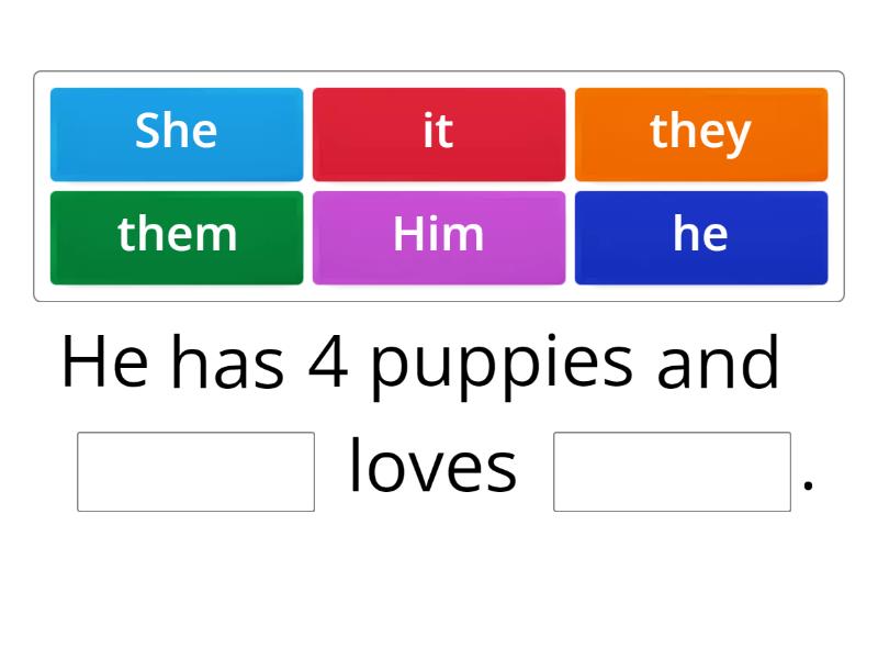 Personal pronouns - Complete the sentence