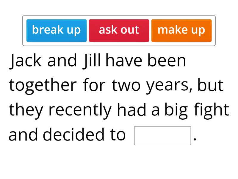 Phrasal Verbs Relationships - Missing word