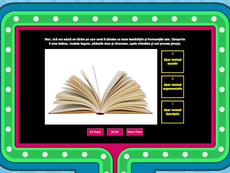 Copie Tiparele Textuale - Gameshow quiz