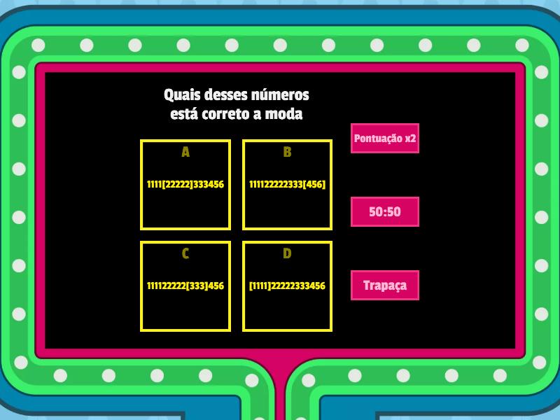 Atividade avaliativa - Gameshow quiz