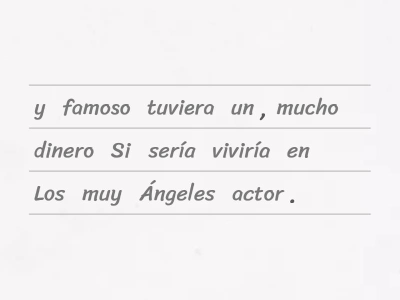 Si ganara la lotería... - Unjumble