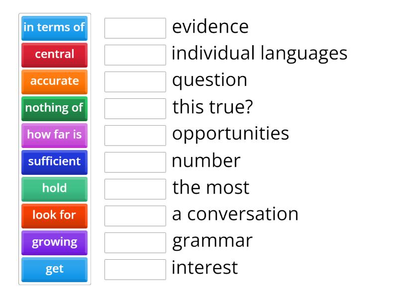 Intermediate_hyperglots - Match up