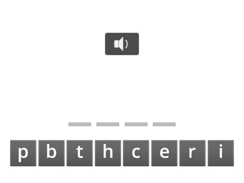 Spell the Words( tr-, gr-) consonant clusters - Deletrea la palabra