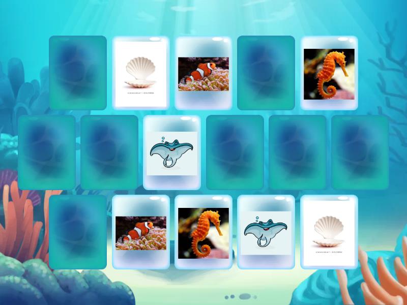 ocean animals - Matching pairs