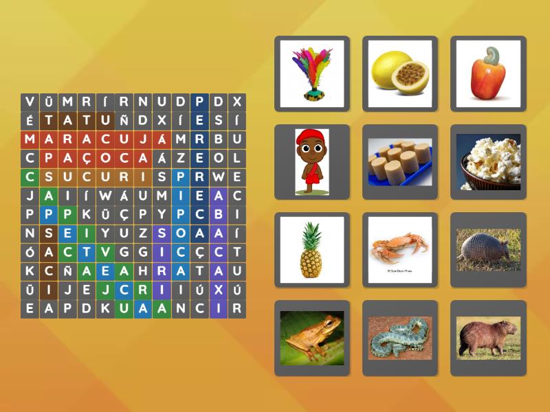 PROJETO ALFABETIZA JUNTOS - O TUPI QUE VOCÊ FALA - Caça-palavras