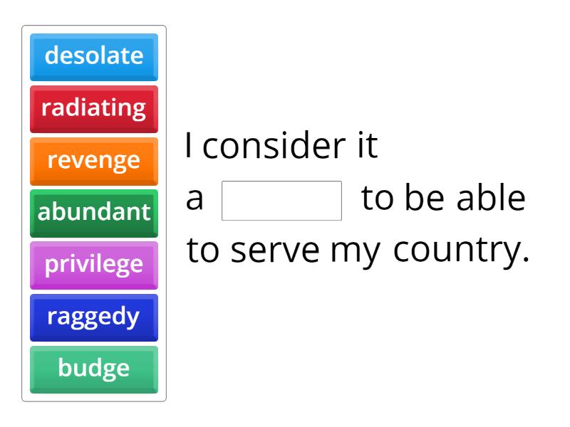Session 2_FIB_Vocabulary_Bud Not Buddy - Complete the sentence