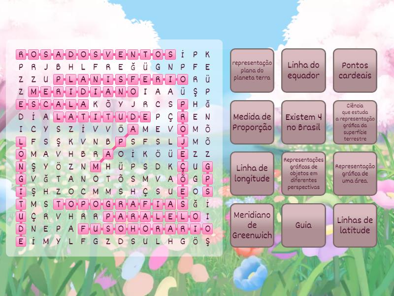 Cartografia-Manuela valle e Vitor Wesley - Wordsearch