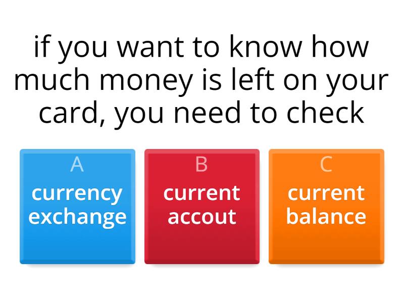 EF Intermediate unit 2A money vocabulary - Quiz