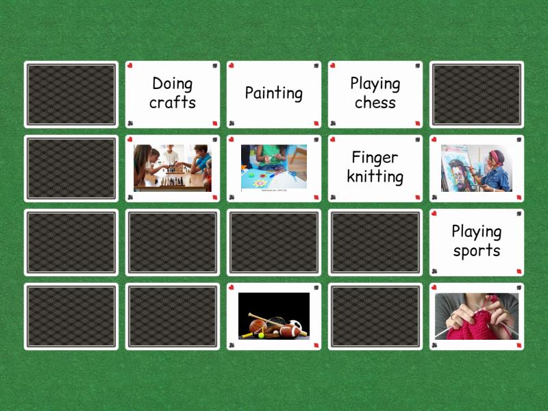 Hobbies - Matching pairs