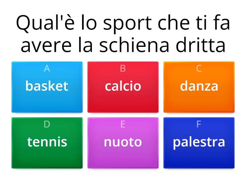 gli sport - Quiz