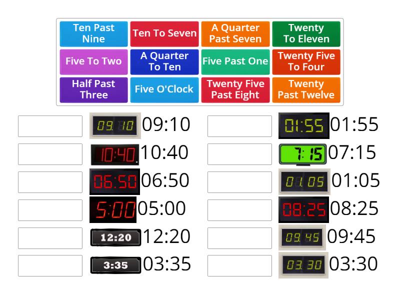 Matching Time - Match up