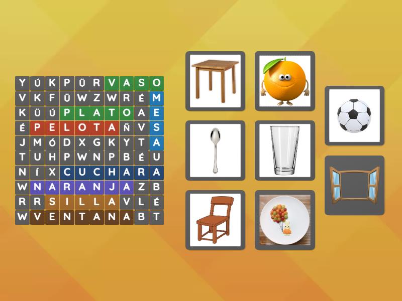Encuentra las palabras - Wordsearch