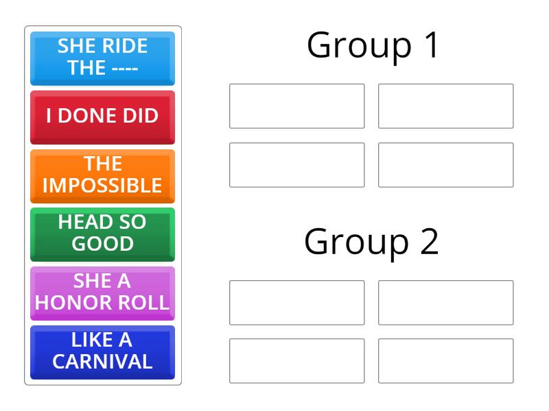 GO GO GO GO - Group sort