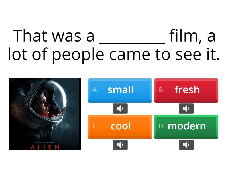 Roadmap A2 unit 7C vocabulary - Quiz