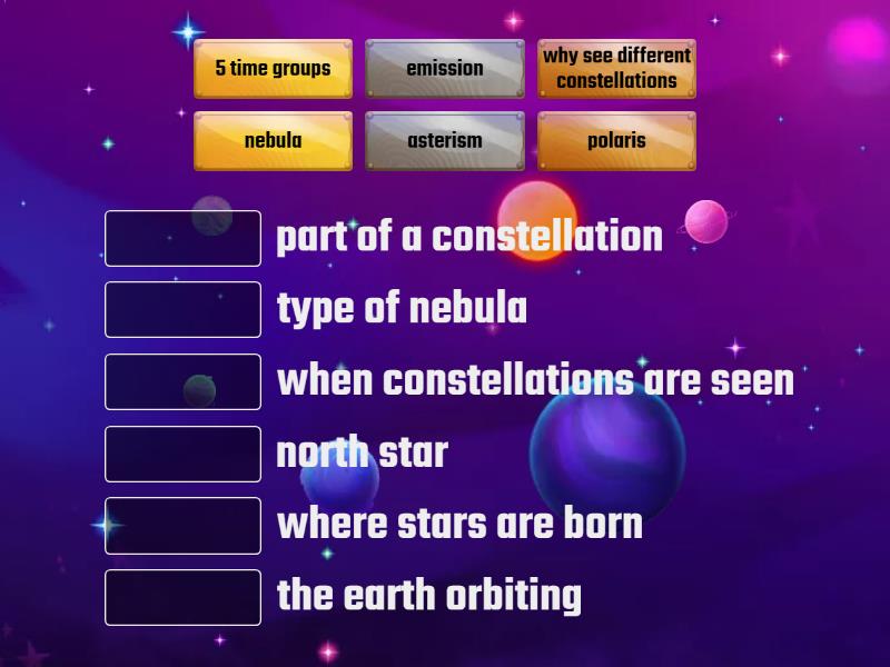 Stars/Constellations - Match up