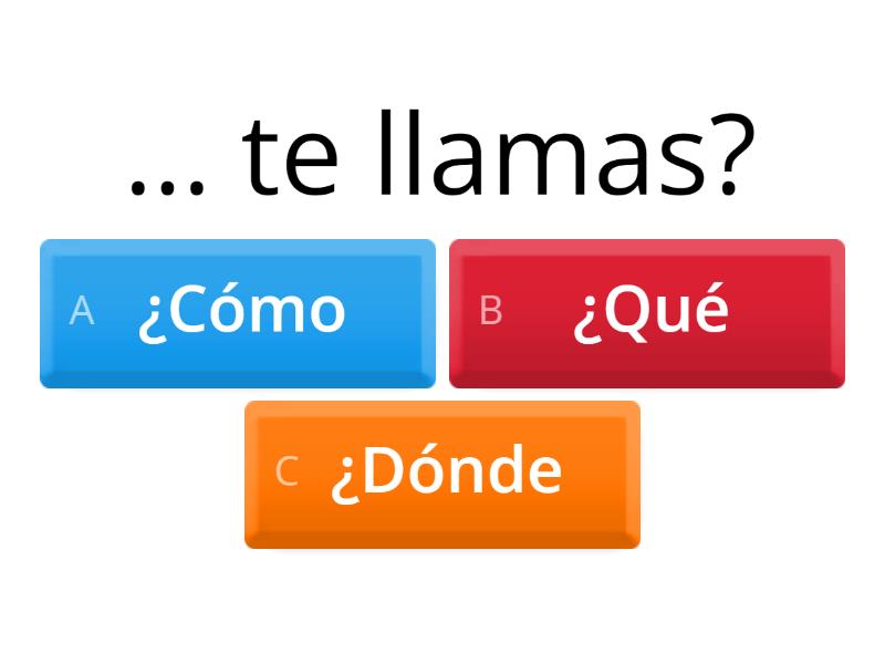 Preguntas comunes - español básico A0 - Quiz