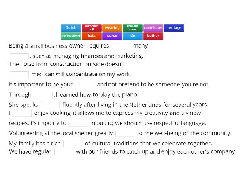 19.04 Emergent language - Complete the sentence